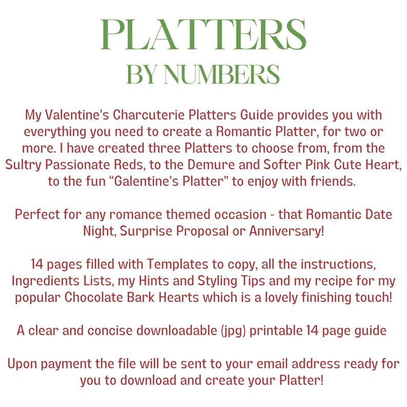 Valentine's Charcuterie Platter Guide: 5-step Instructions & Templates ...