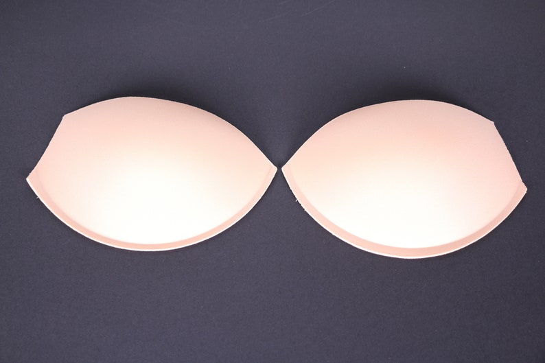 Thin Padding Molded Bra Cups With Seams Inserts or Sewn in - Etsy
