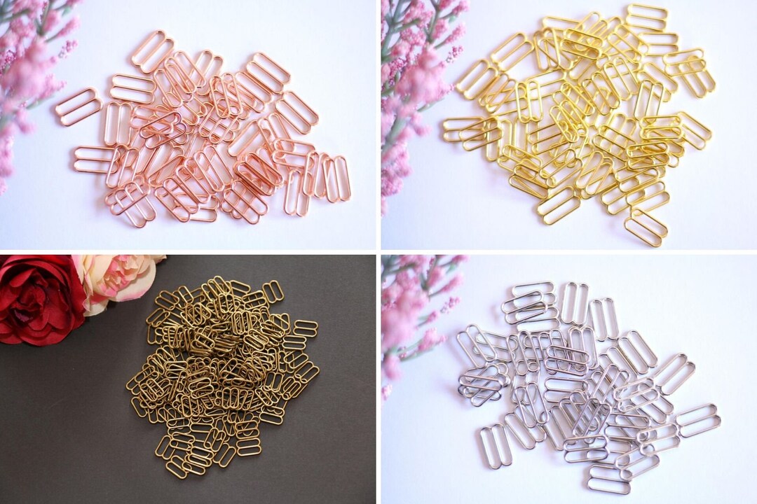 100 Pcs Metal SLIDERS for Bramaking Bra Strap Camisole Lingerie Making ...