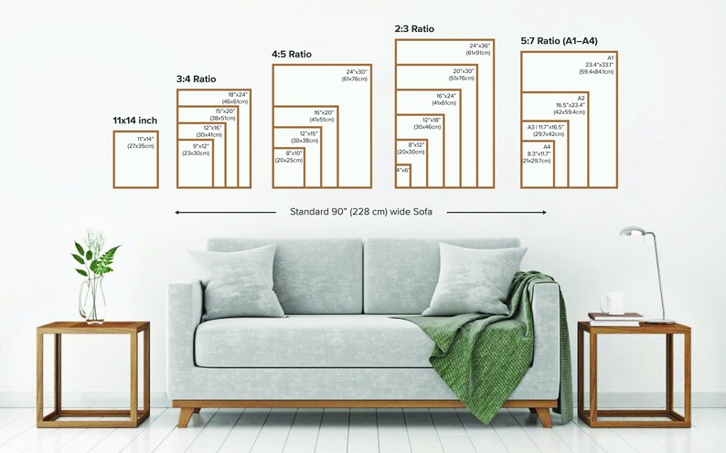 Neutral Floral Shape-based Wall Art Set of 3: Gift Idea | Gallery Wall ...