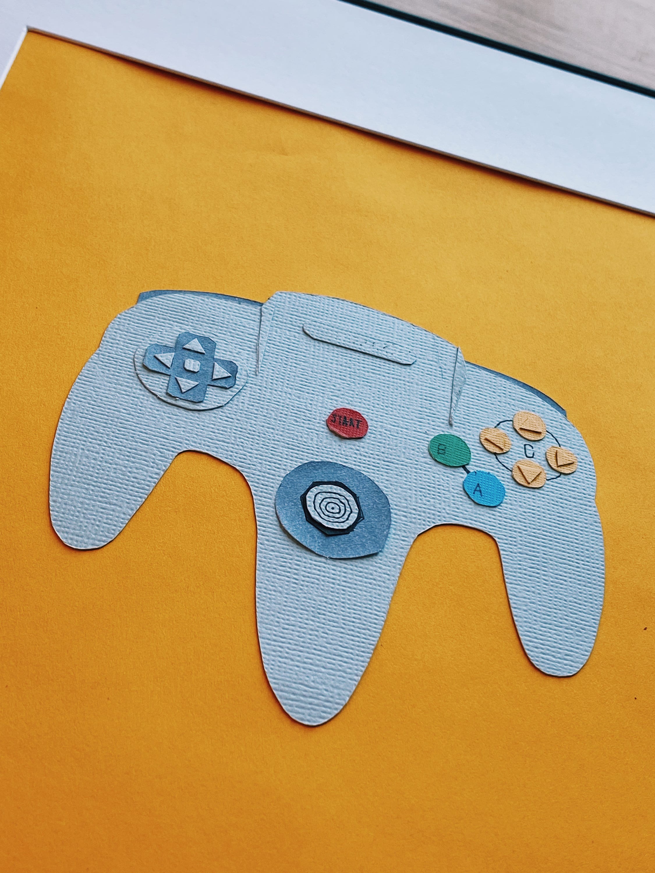 Collage Game Console Art | Gamer Gift Idea | Abstract Paper Art| Gaming ...