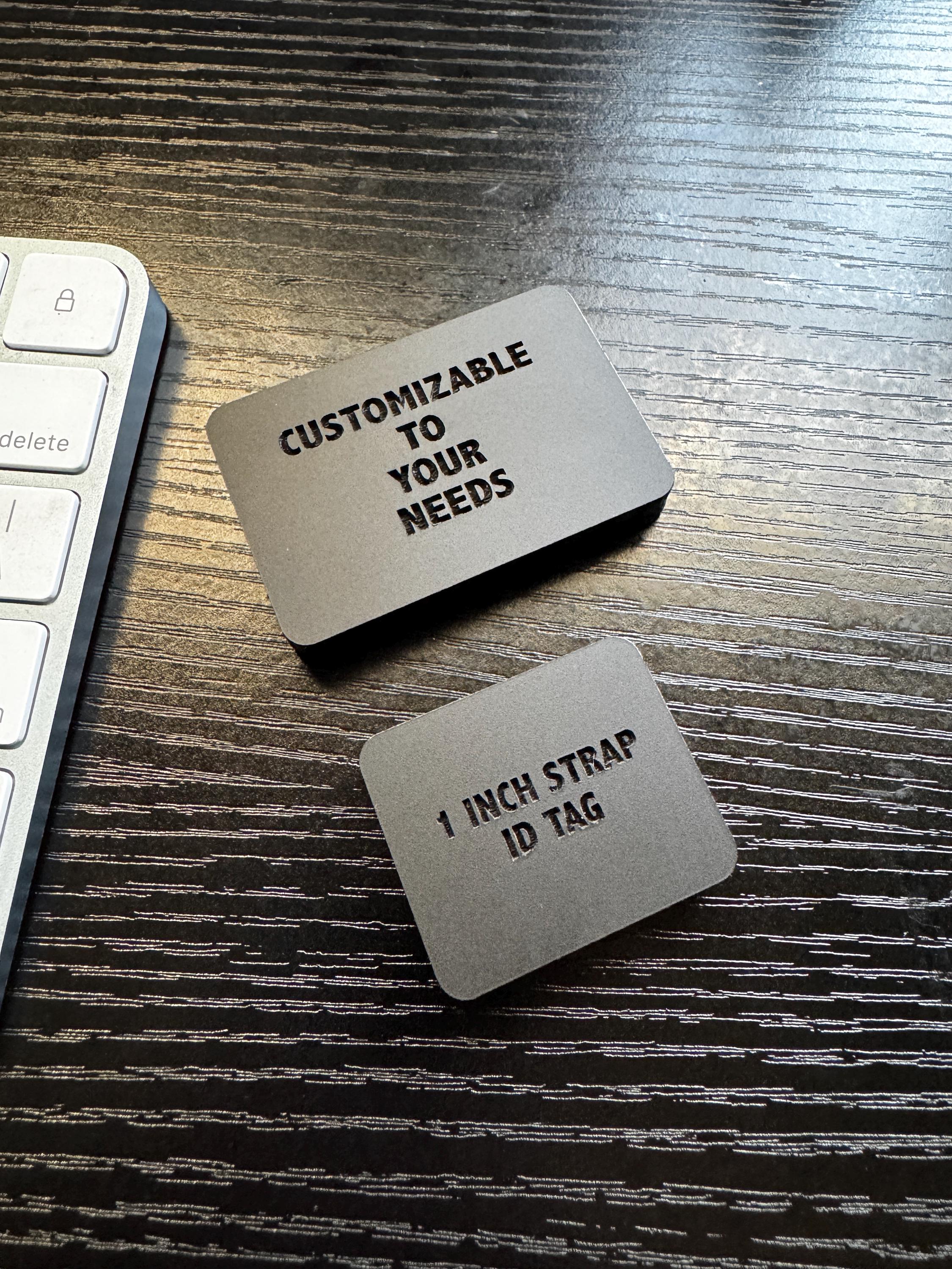 Laser Cut File for Slip-on ID Tag for 1.5 Inch Straps - Etsy