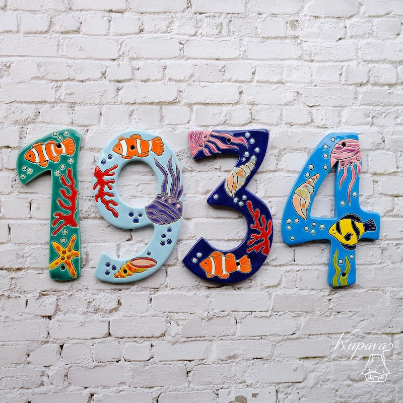 Numbers for Fish House - Etsy