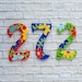 Custom House Numbers Tile With Tropical Fish, Coastal Address Sign ...