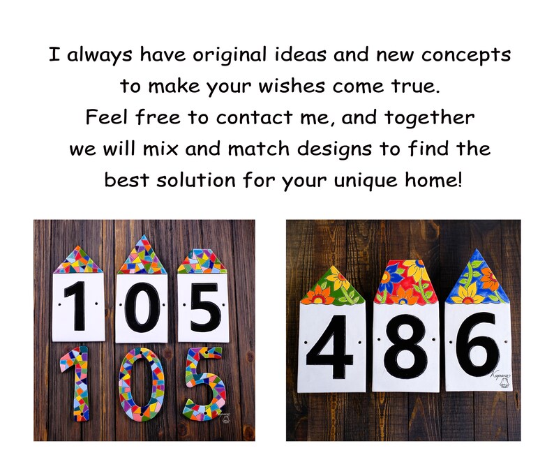 Amsterdam Houses Door Numbers, Outdoor Address Tile - Etsy