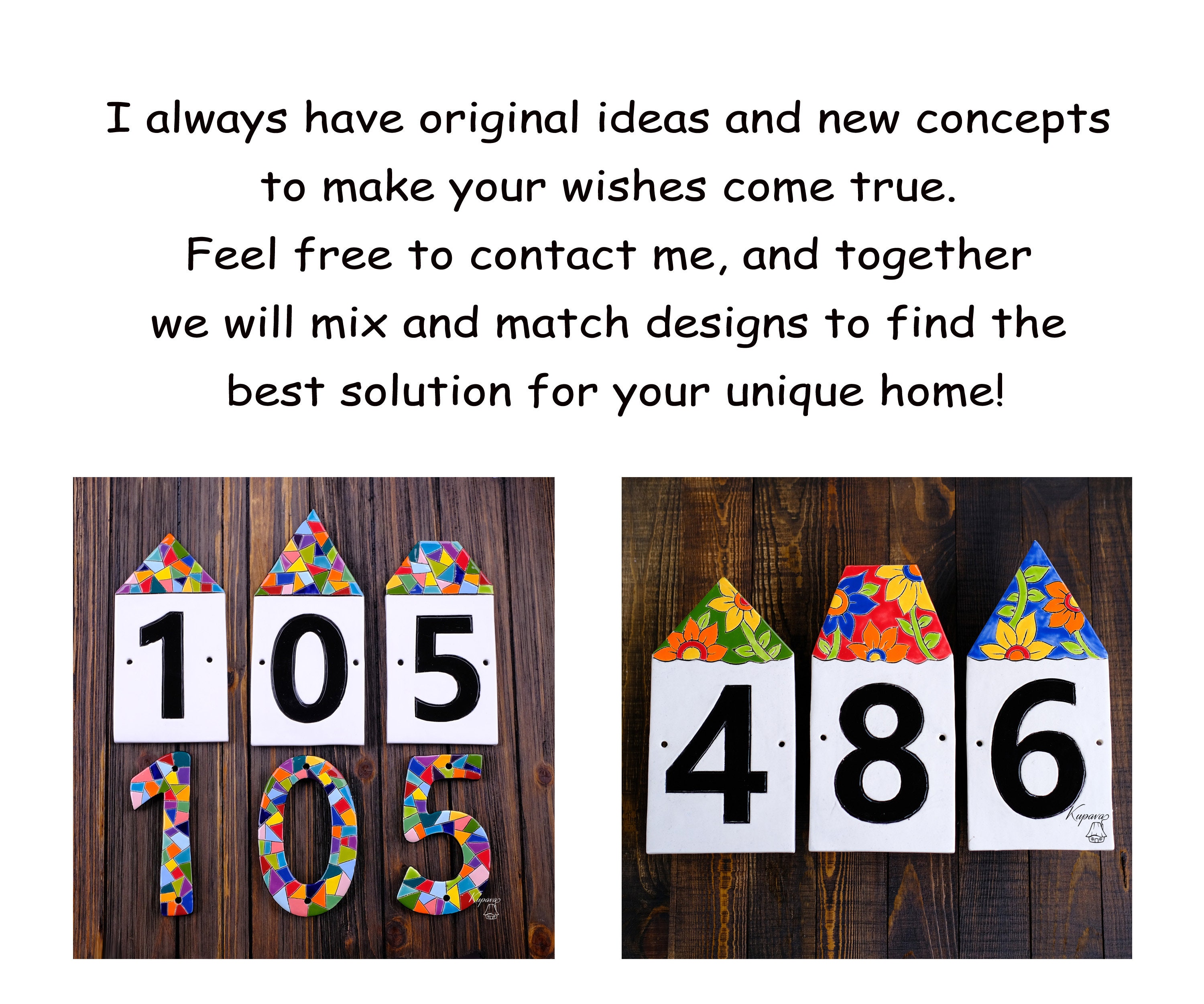 Amsterdam Houses Door Numbers, Outdoor Address Tile - Etsy