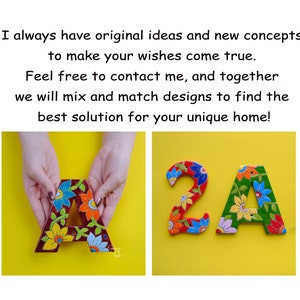 Colorful Ceramic Tiles Letter, Custom Name Sign, Personalized Gift ...