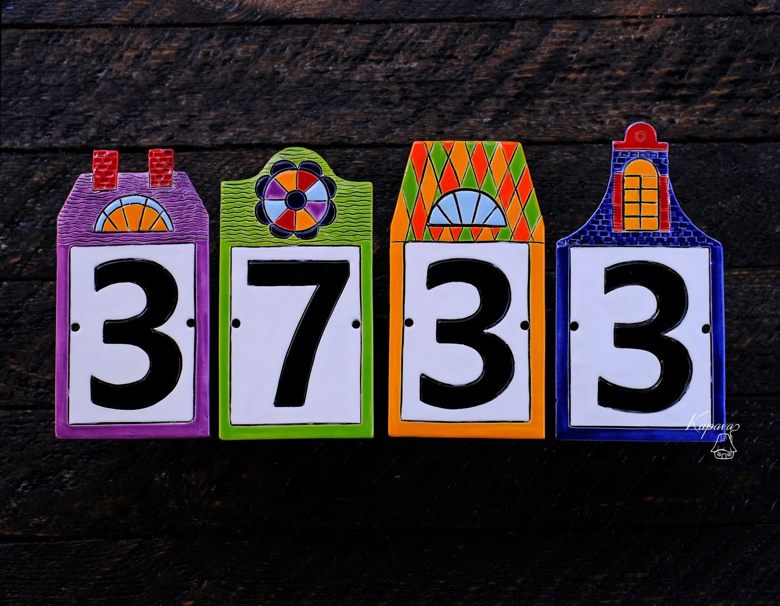 Amsterdam Houses Door Numbers, Outdoor Address Tile - Etsy
