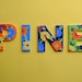 Colorful Ceramic Tiles Letter Custom Name Sign Personalized - Etsy