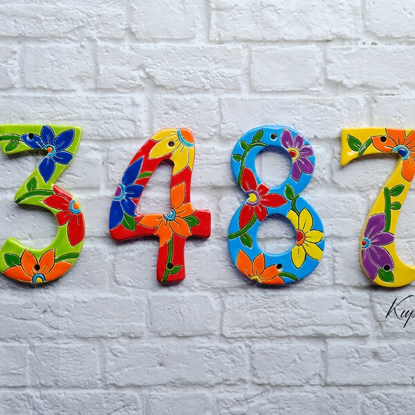 Custom House Numbers - Etsy