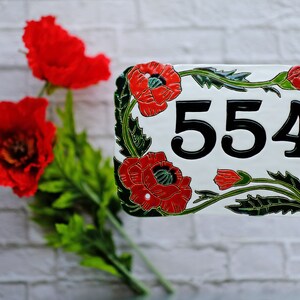 Custom Address Door Plaque Ceramics Tile House Numbers | Etsy