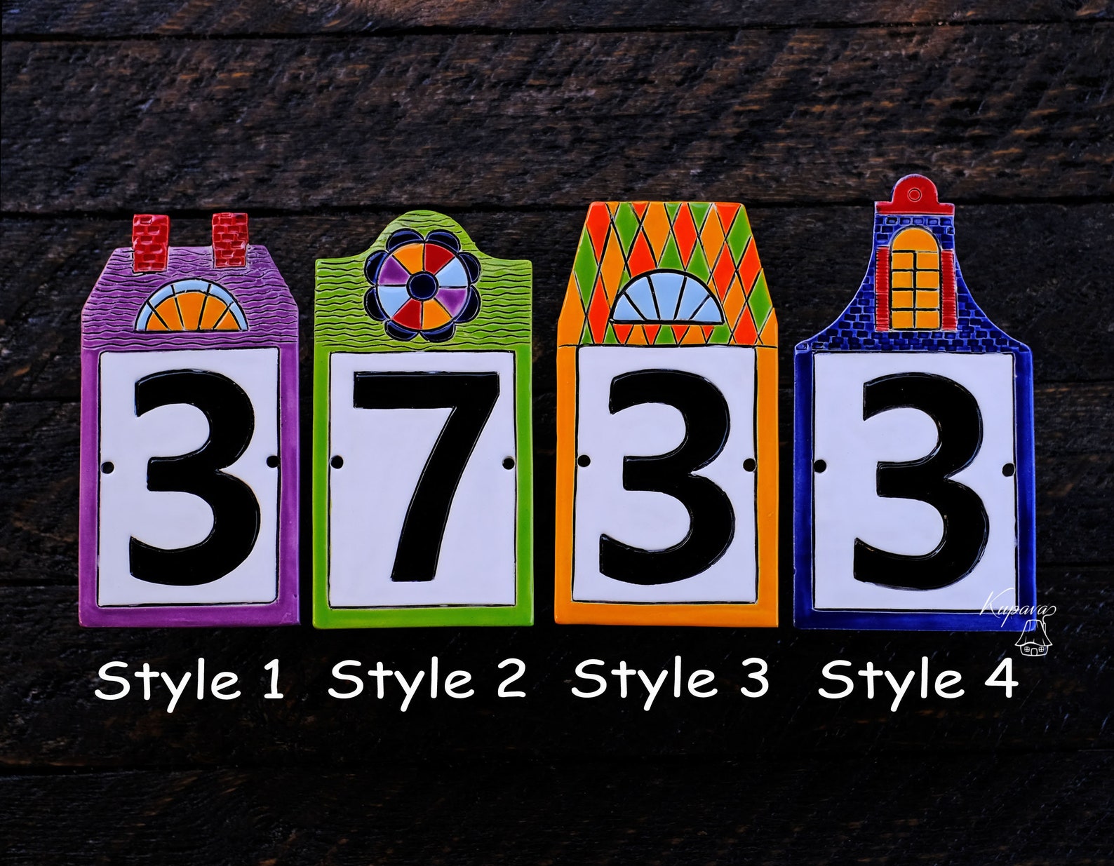 Amsterdam Houses Door Numbers, Outdoor Address Tile - Etsy
