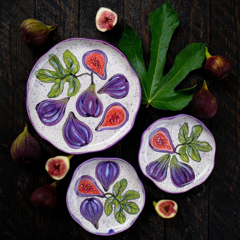 Handpainted Plates - Etsy