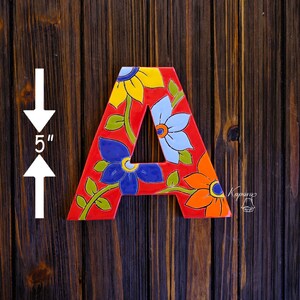 Colorful Ceramic Tiles Letter, Custom Name Sign, Personalized Gift ...