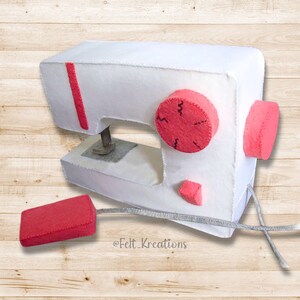 Felt Sewing Machine Pattern and Tutorial - DIY Handmade Felt Toy Gift ...