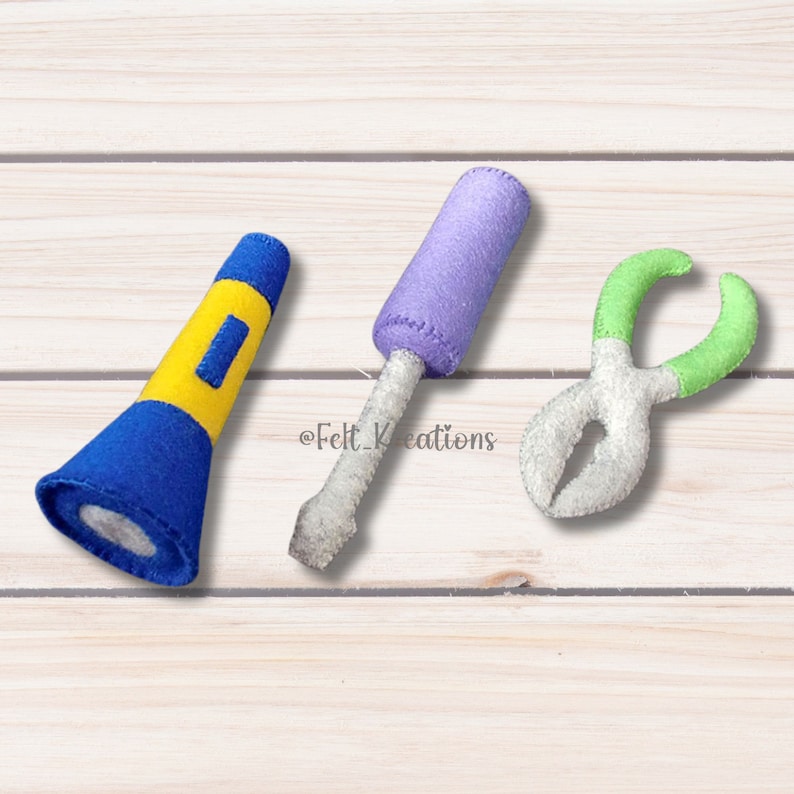 Felt Tools Pattern Set I - Hammer Saw Screwdriver Wrench Patterns ...