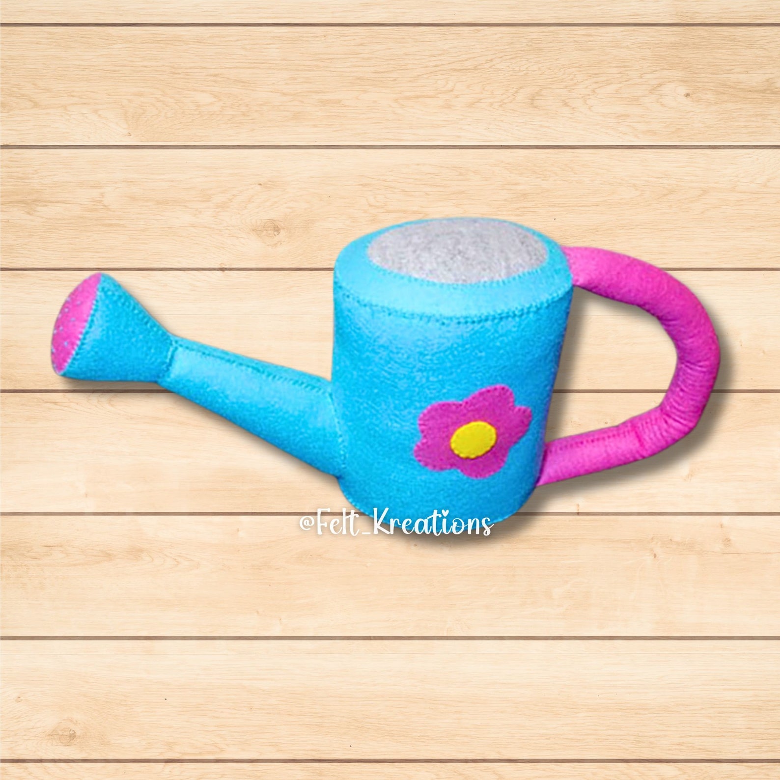 Felt Gardening Set DIY Felt Flower Pot Pattern Tutorial - Felt ...