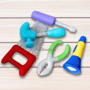 Felt Tools Pattern Set I - Hammer Saw Screwdriver Wrench Patterns ...