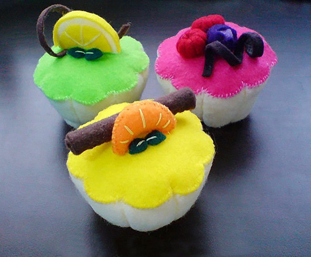 Felt Patterns Felt Fruit Sorbets Dessert Patterns and - Etsy