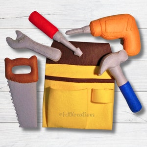 Felt Tools Set II Pattern Tutorial Set - Drill Hammer Saw Wrench Tool ...