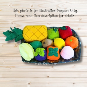 Felt Fruit Slices Pattern Felt Fruit Patterns Tutorial - Apple Orange ...