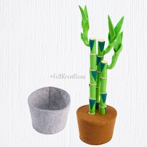 Felt Potted Plant Pattern Set Felt Tutorial - Felt Pattern African ...