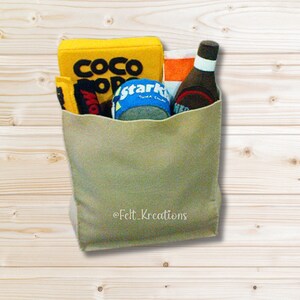 Felt Grocery Pattern Set I - Cereal Milk Carton Tuna Grocery Bag Felt ...