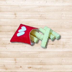 Felt Food Patterns Felt Fast Food Pattern Set - Hamburger French Fries ...