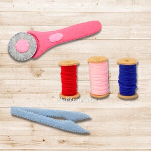 Felt Sewing Machine Pattern Set II - DIY Felt Toy Pattern Little ...