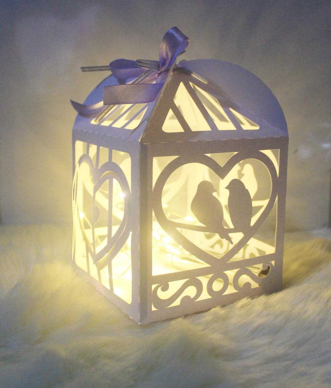 3D Paper Bird Cage Box Cut File/pattern - Etsy