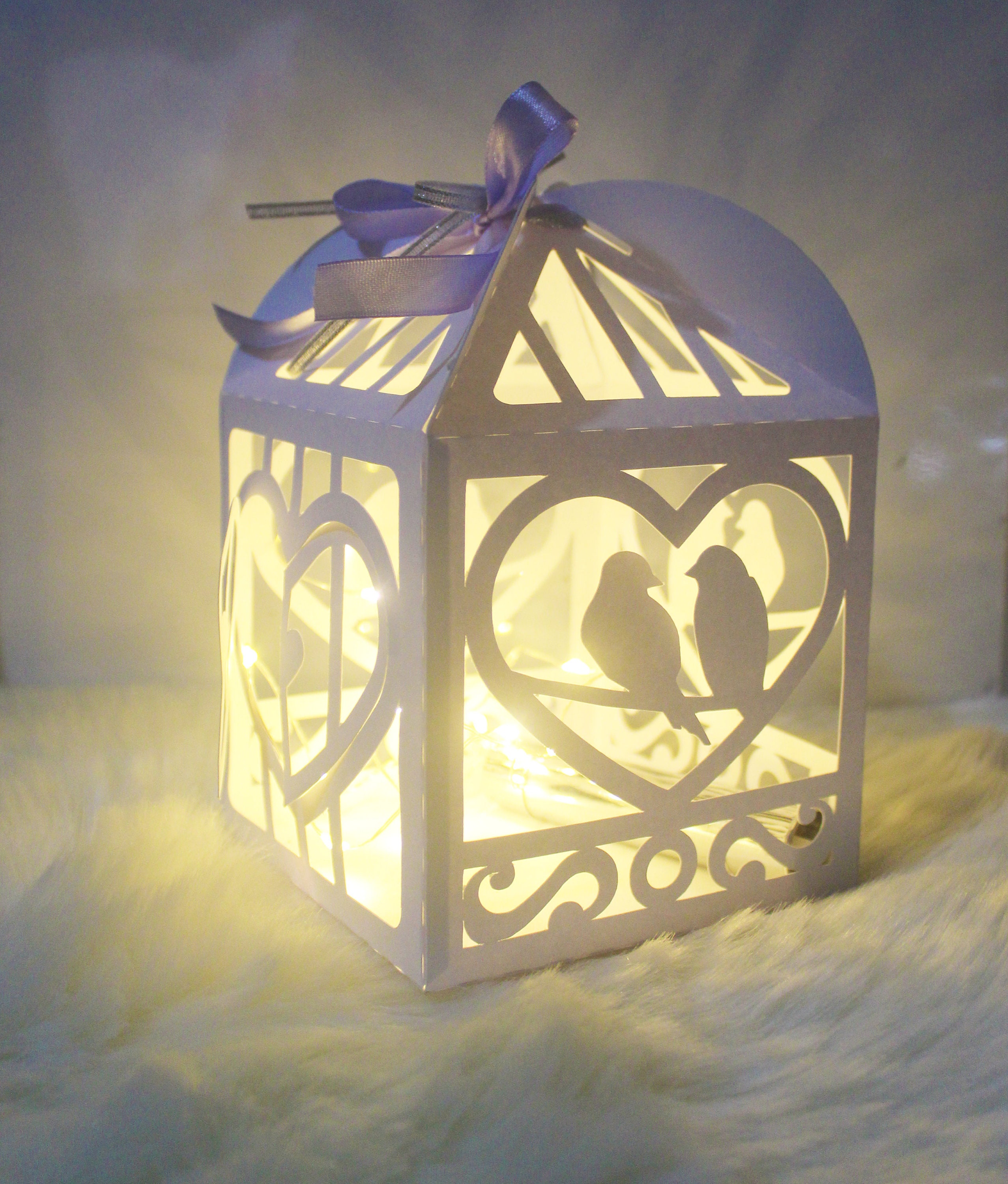 3D Paper Bird Cage Box Cut File/pattern - Etsy