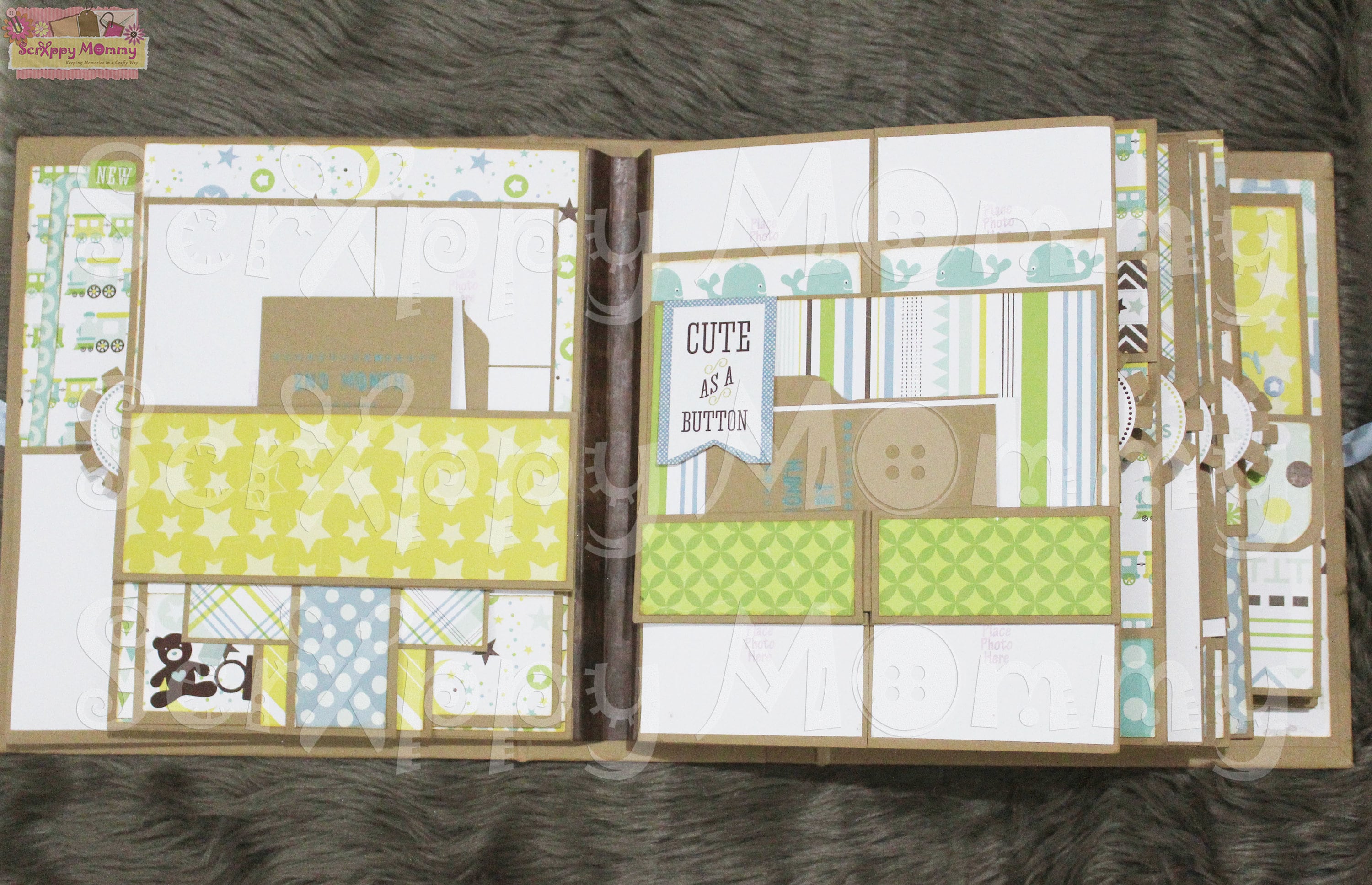 Baby Boy Mini Album PDF Tutorial | Personal Use - Etsy