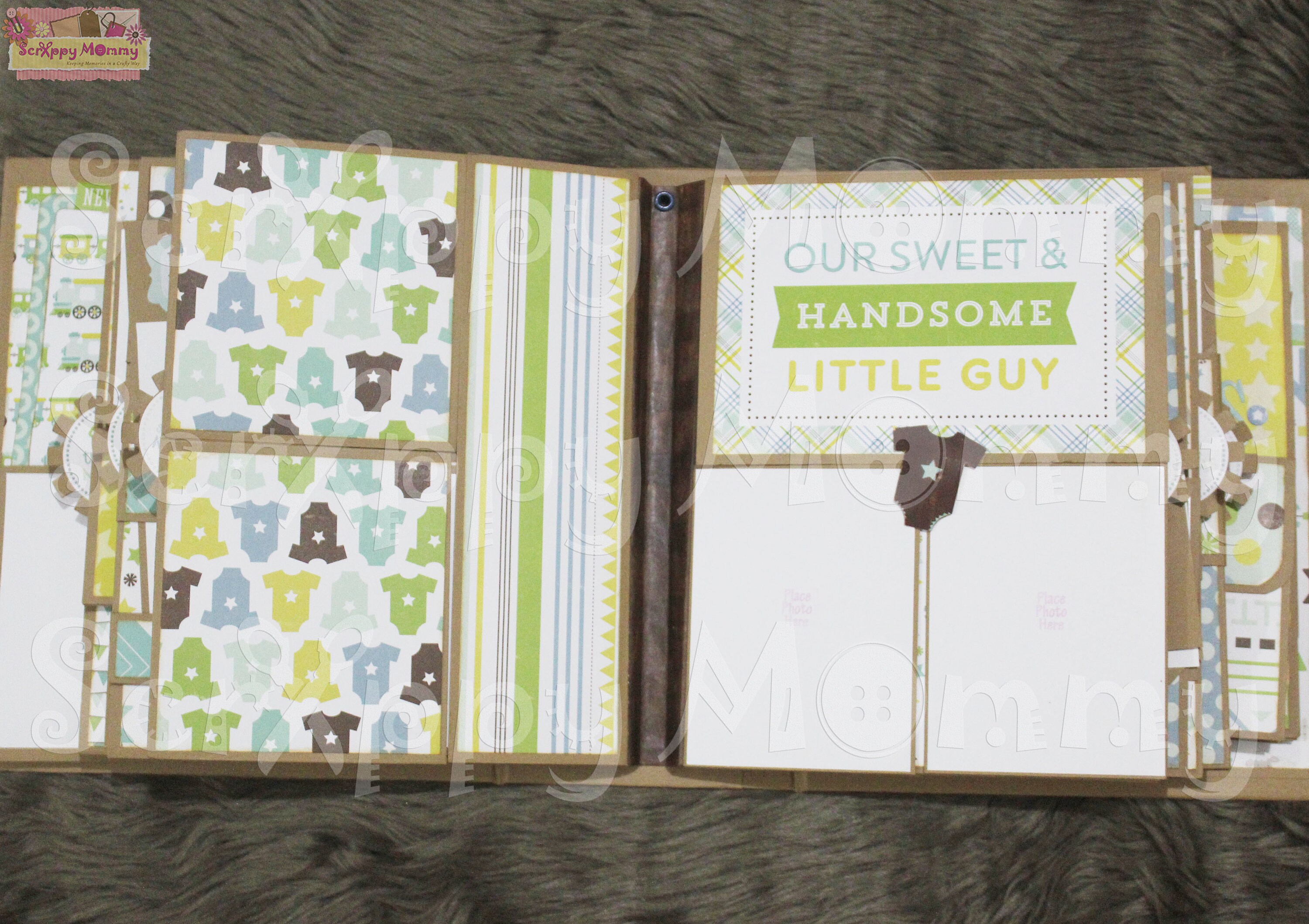 Baby Boy Mini Album PDF Tutorial | Personal Use - Etsy