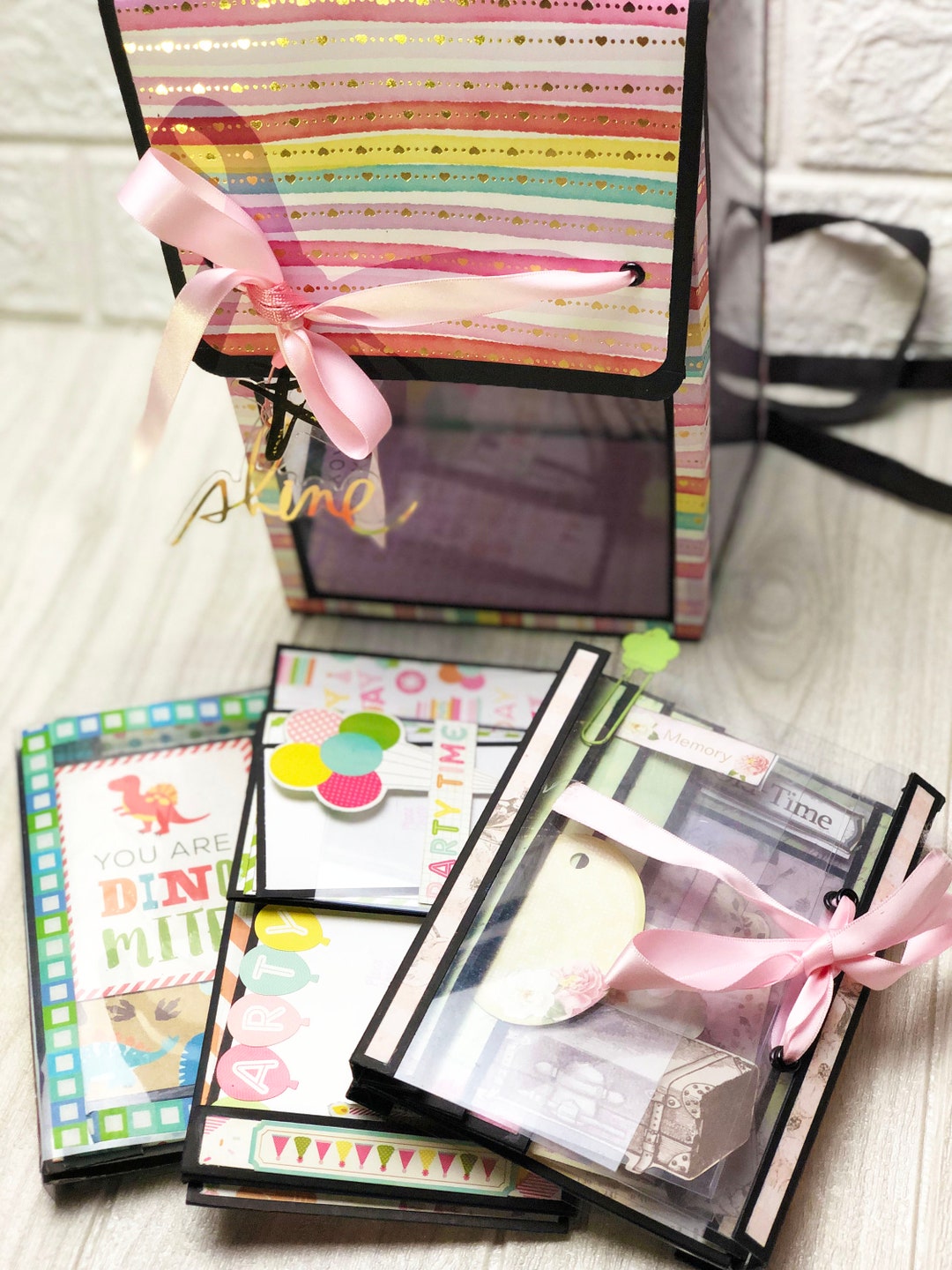 Scrapbooklets With Backpack Box PDF TUTORIAL - Etsy