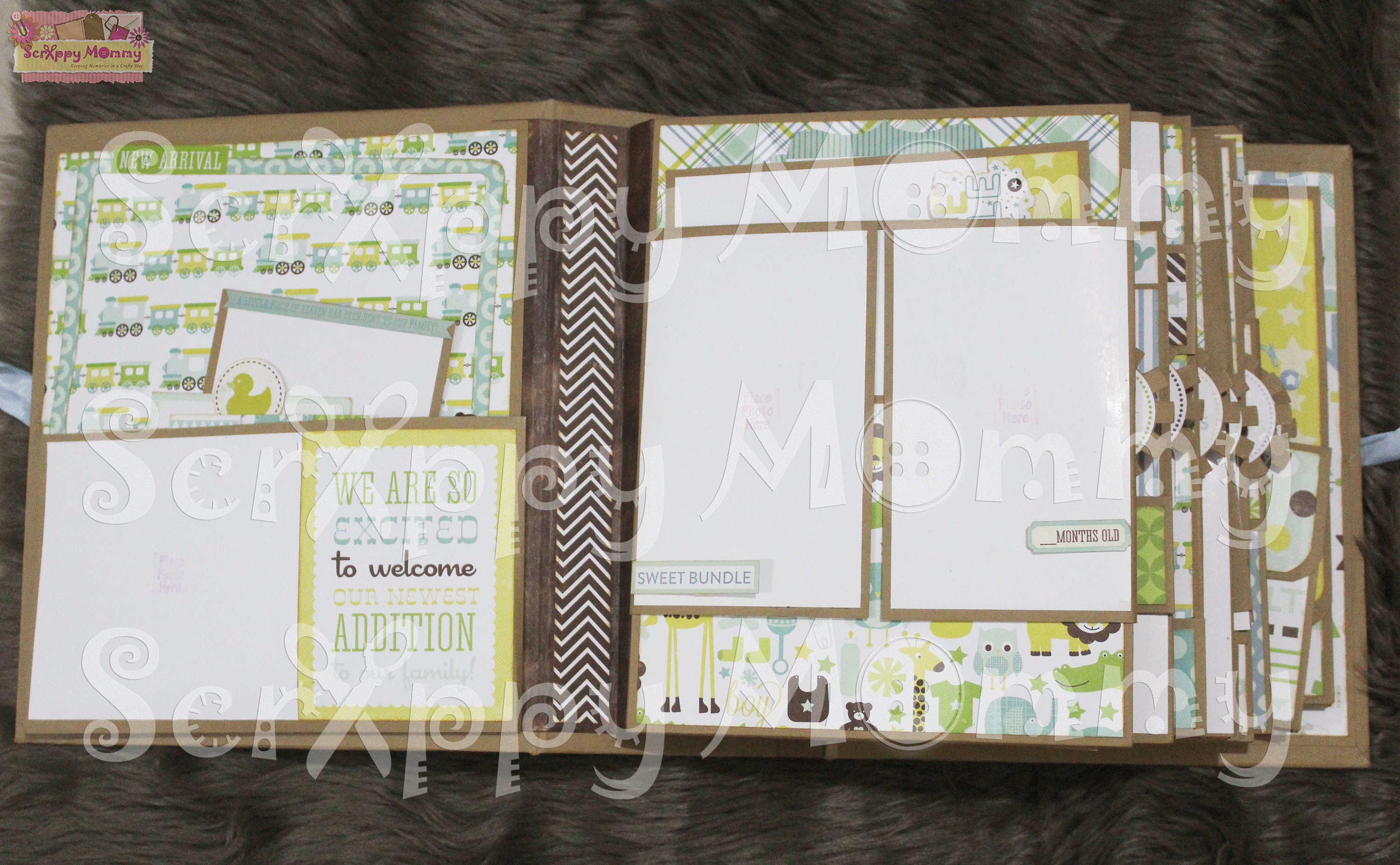 Baby Boy Mini Album PDF Tutorial | Personal Use - Etsy