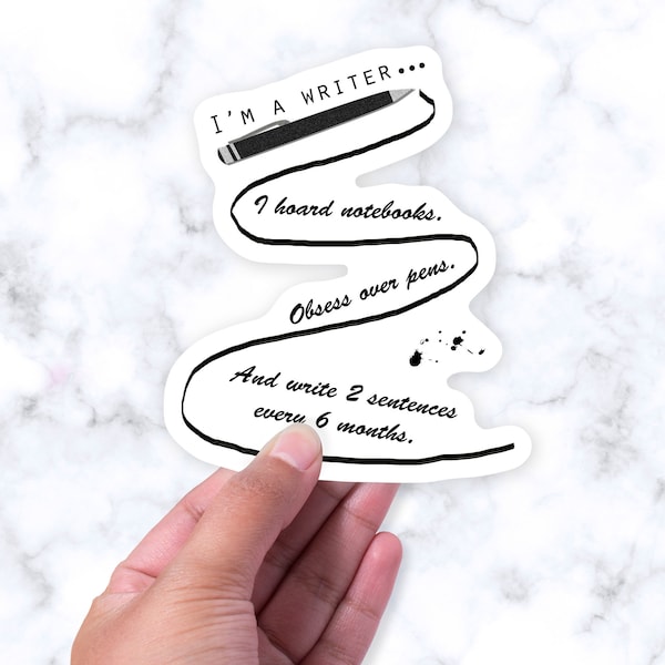 Writer Stickers - Etsy