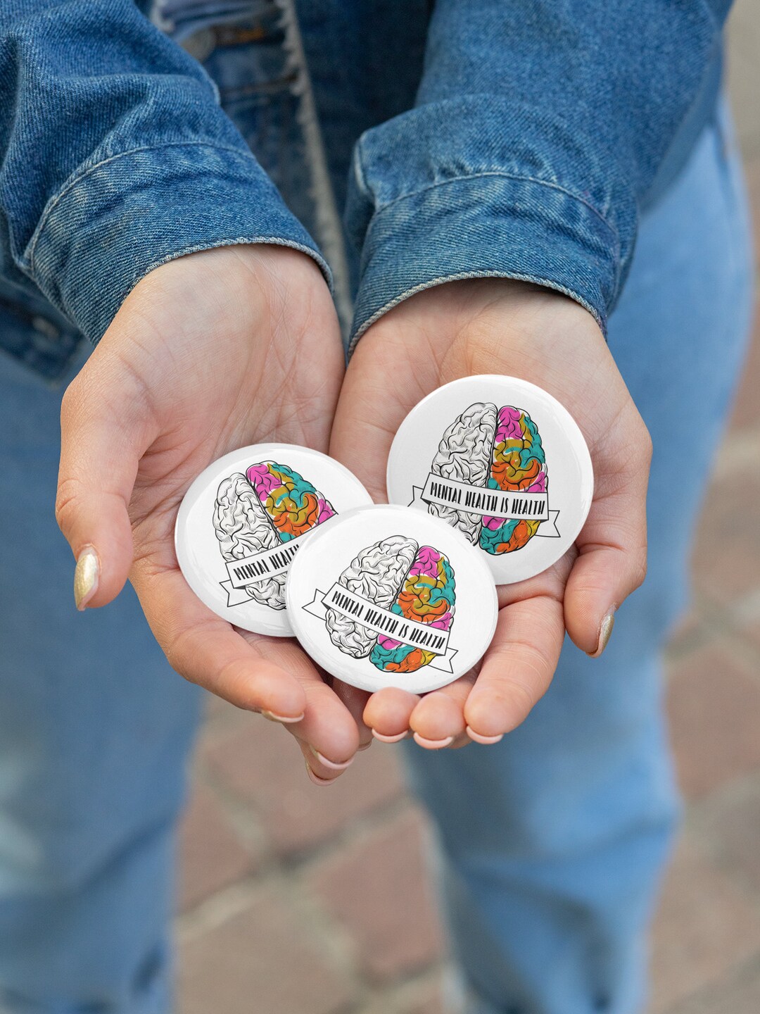 Mental Health Awareness Gifts, Mental Health Button, Self Care, Self ...