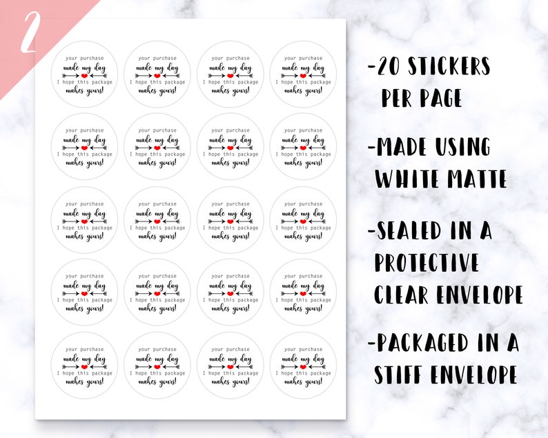 30 Stickers Thank You Stickers Mail Stickers Thank You | Etsy