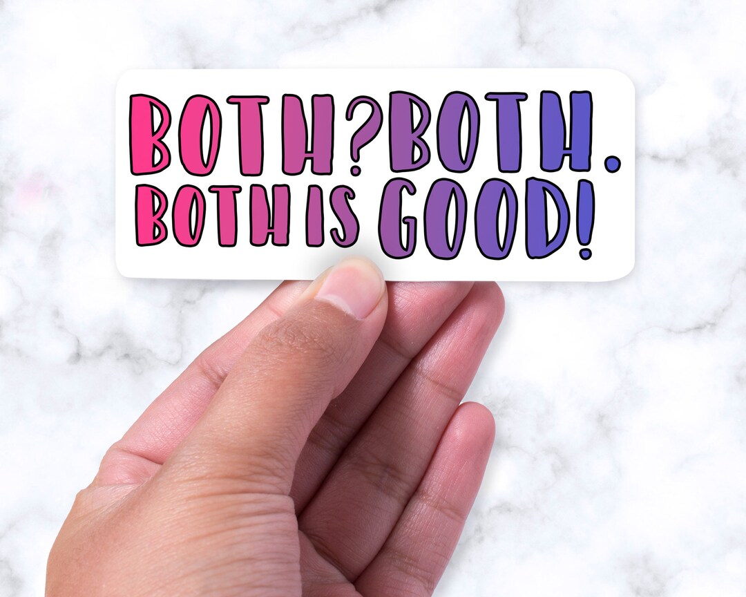 Bisexual Pride Sticker - Vibrant LGBTQ Flag Sticker for Bi Pride Gifts ...