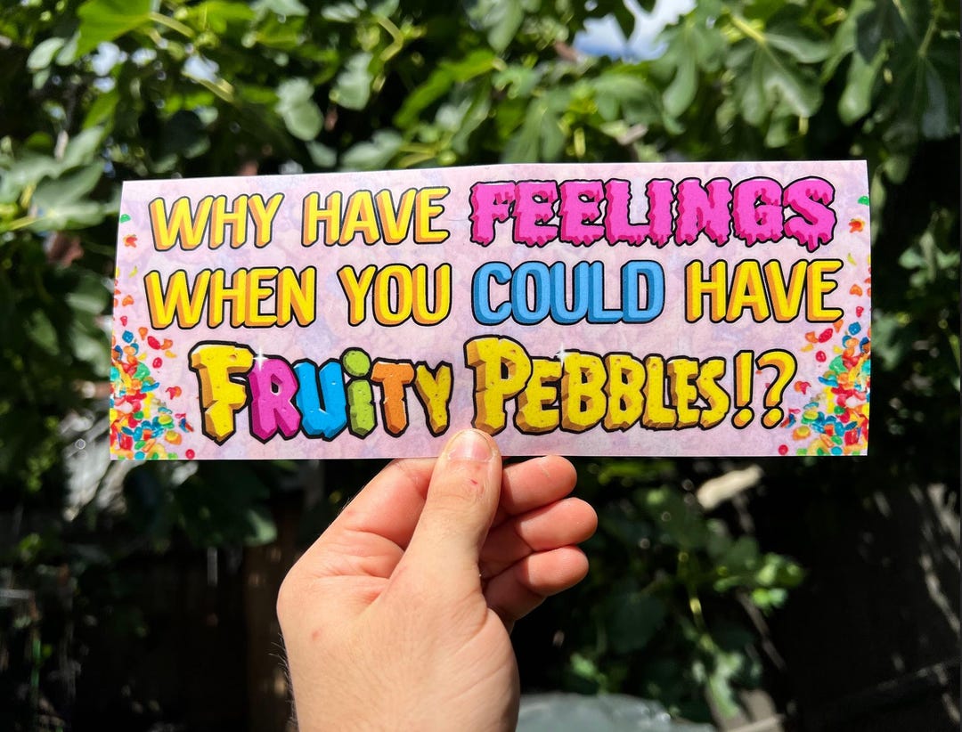 Fruity Pebbles Bumper Sticker/magnet - Etsy