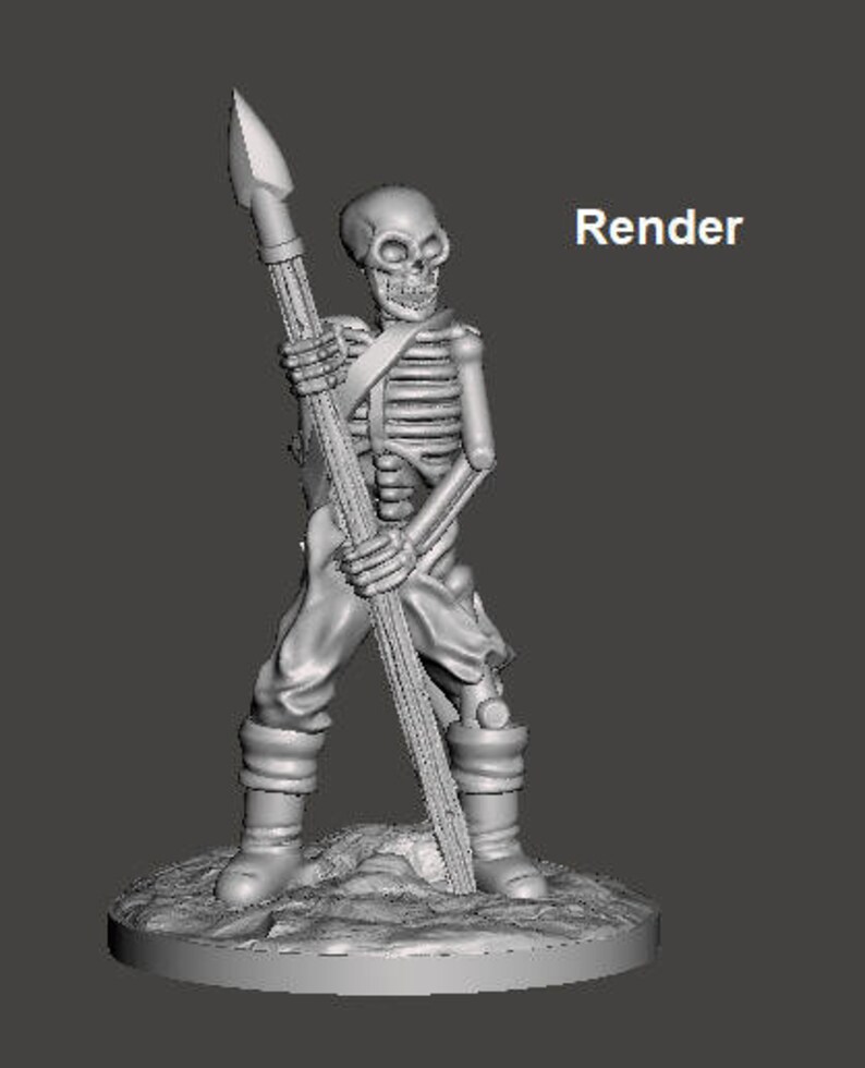 RPG Miniatures Skeleton Army 12 figures by Fat Dragon | Etsy