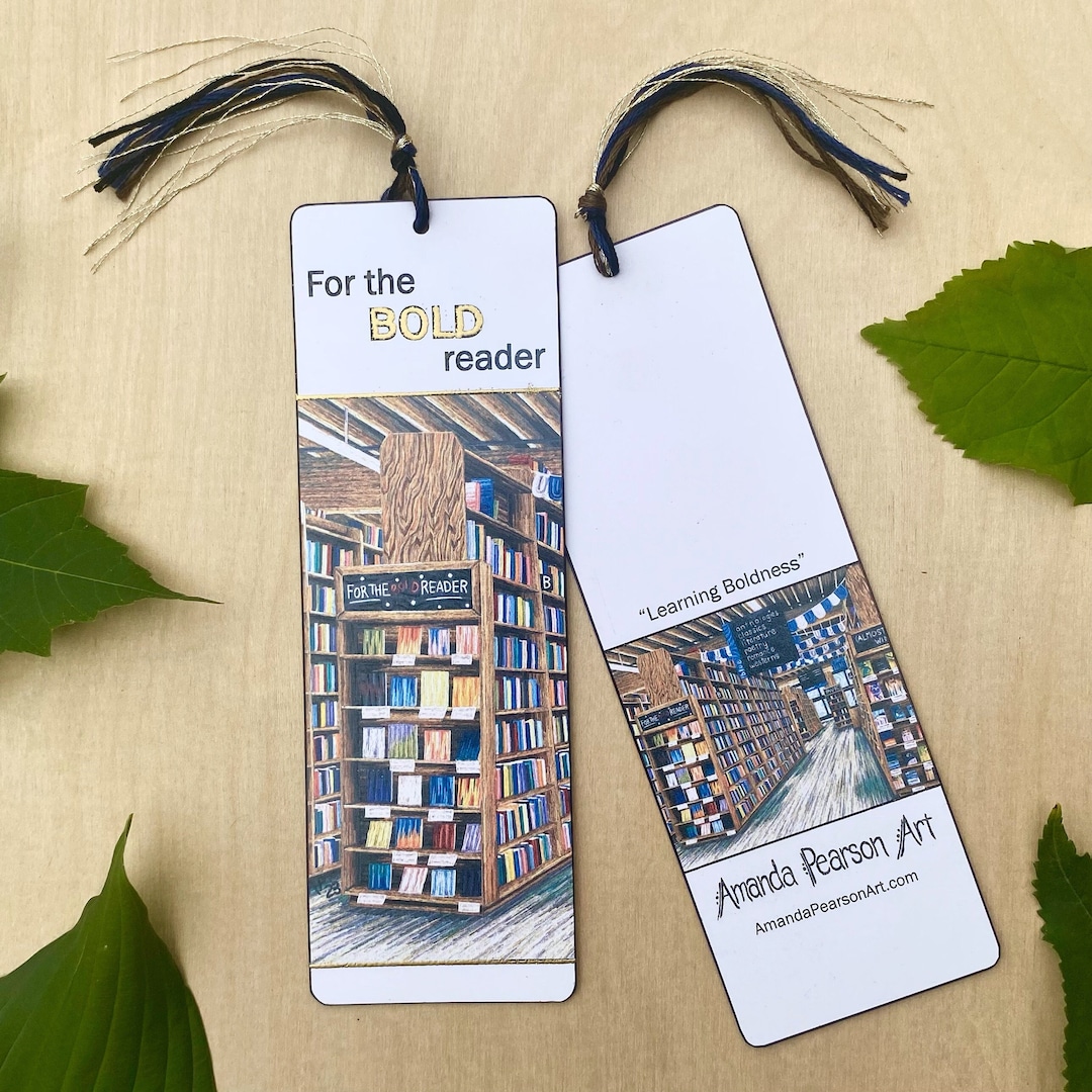 Bookstore Bookmark - for the Bold Reader - Etsy