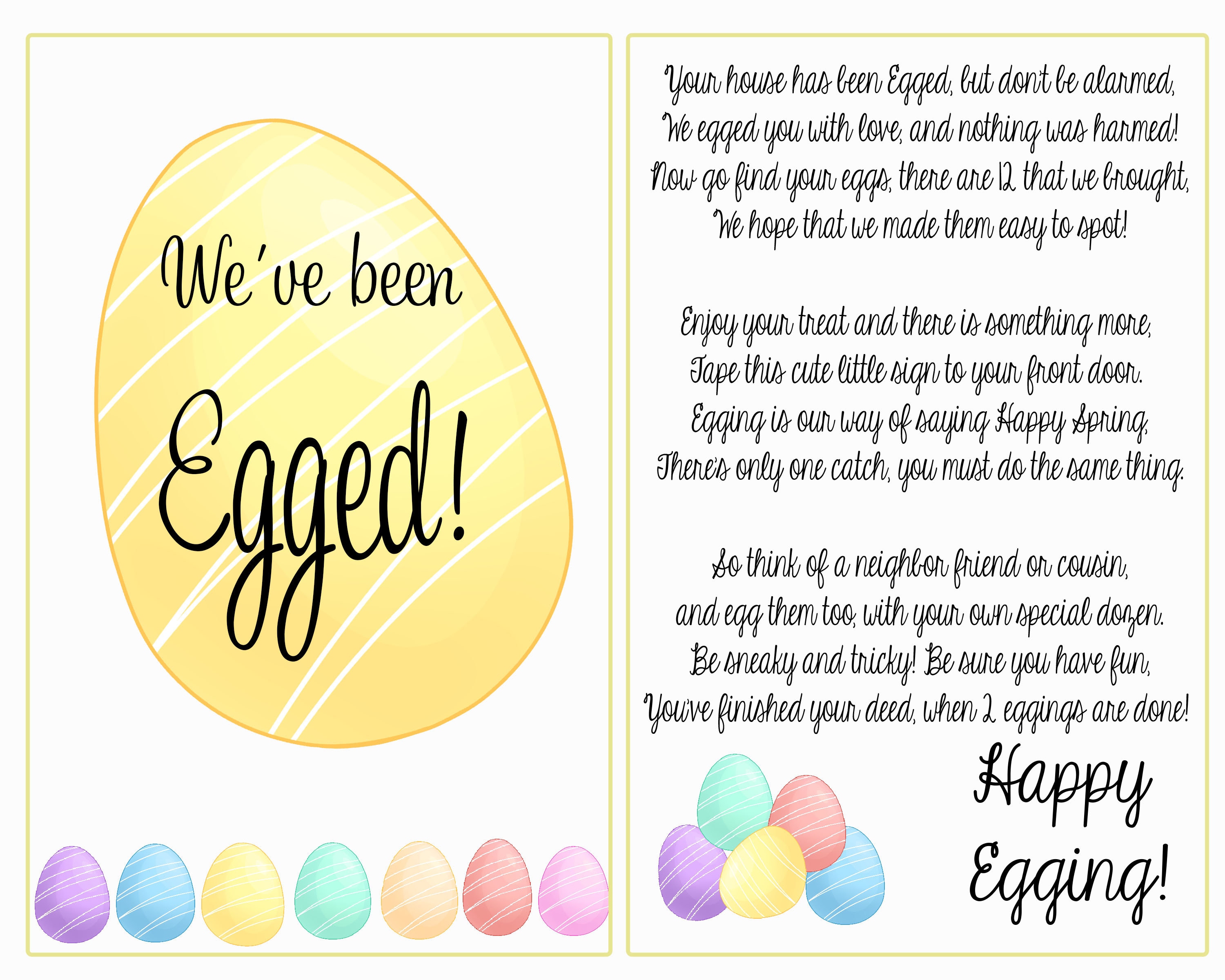 We've Been Egged - Etsy
