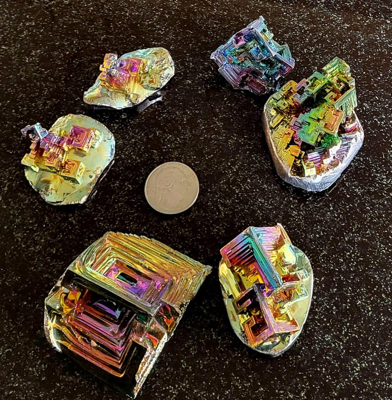 Bismuth Crystal Sets, Exact Pieces Shown - Free US Shipping - Etsy