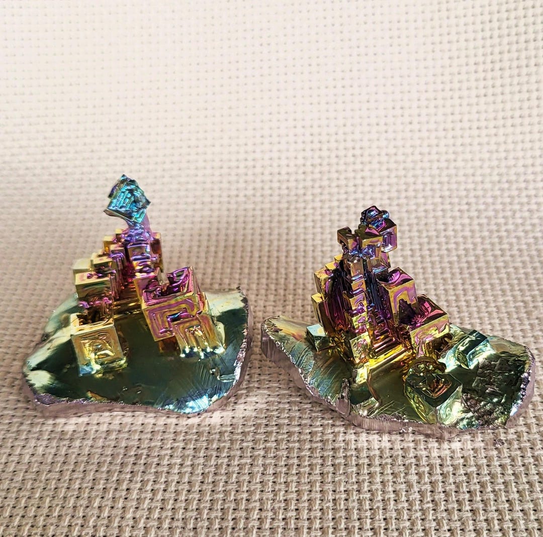 Bismuth Crystal Towers, 2 Piece Set - Free US Shipping - Etsy
