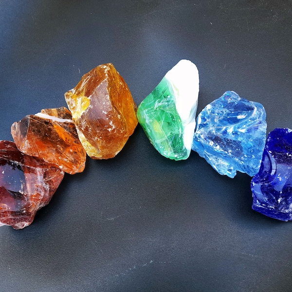 Slag Glass Chunks - Etsy