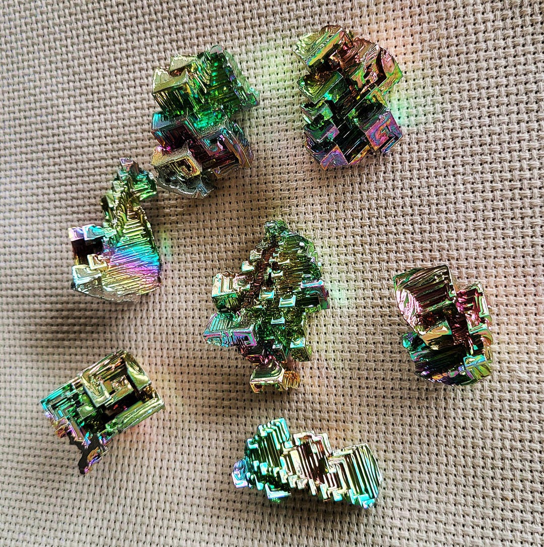 Bismuth Crystals, 7 Piece Set - Free US Shipping - Etsy
