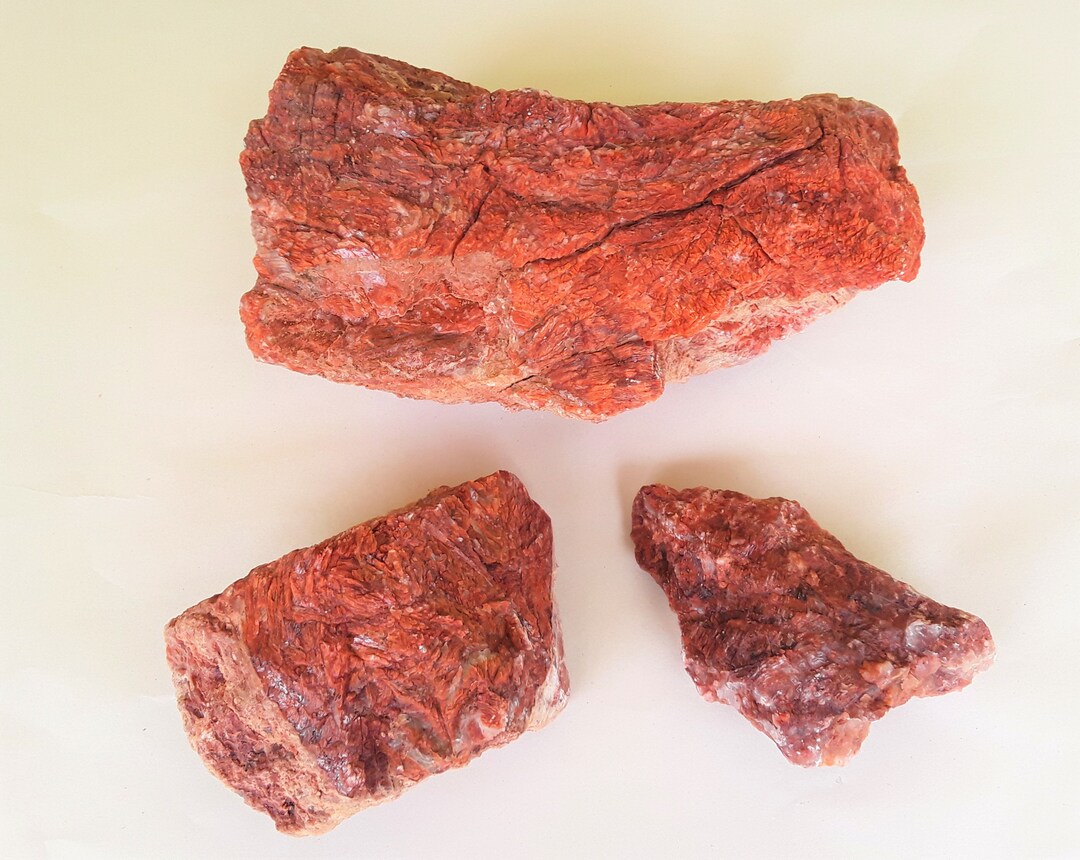 Red Gypsum Rare and Unusual Crystals 3 Sizes FREE US - Etsy