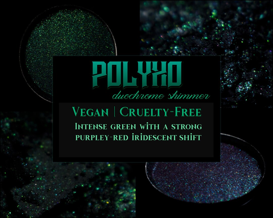 Polyxo - VEGAN Green Teal Blue With Duochrome Red Purple Shift Shimmer ...