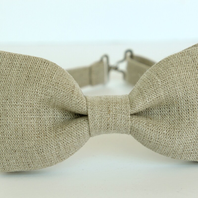 Linen Bow Tie - Etsy